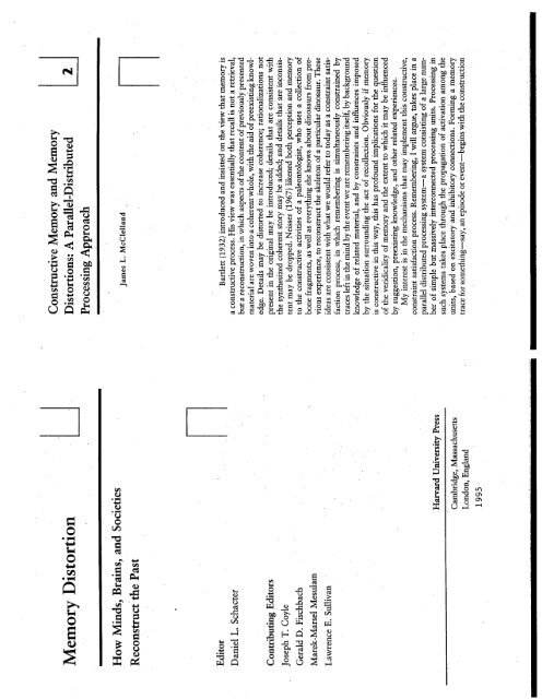 Memory Distortion - Psychology