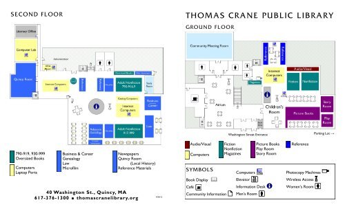 floor plan - Thomas Crane Public Library