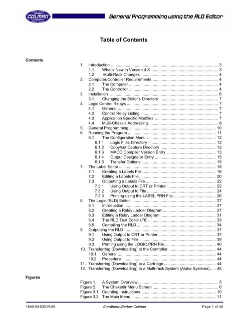 General Programming using the RLD Editor