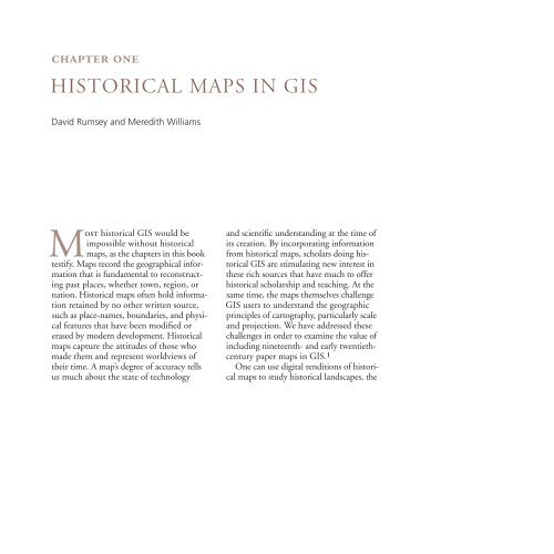 Historical Maps in GIS - David Rumsey Map Collection