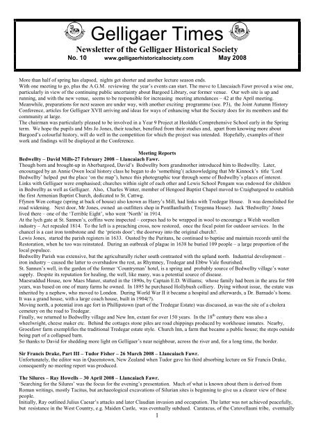 Gelligaer Times - Gelligaer Historical Society