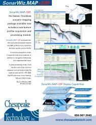 SonarWiz 5 - Chesapeake Technology