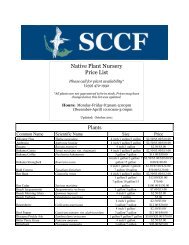 Plants Native Plant Nursery Price List