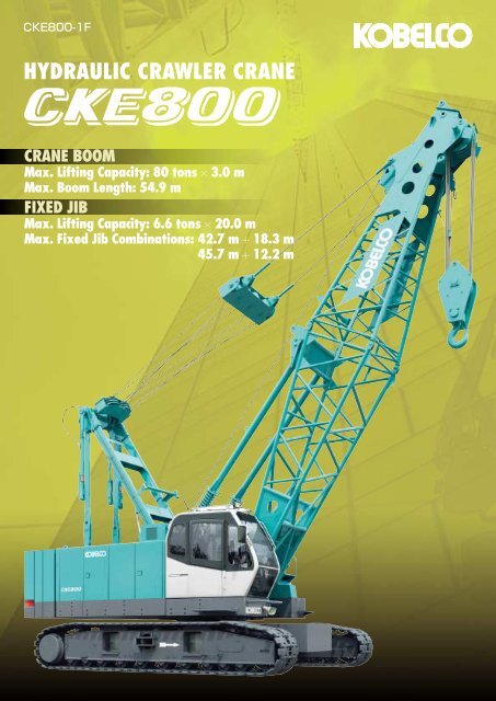 CKE800 Hydraulic Crawler Crane