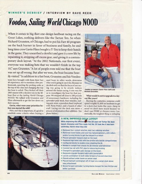 Yoodoo, Sailing WwldChicago N00D - Tartan Ten Class