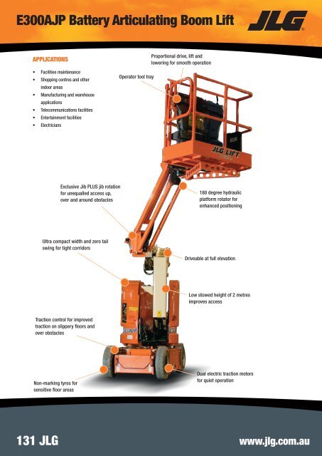 E300AJP Battery Articulating Boom Lift - Total Access