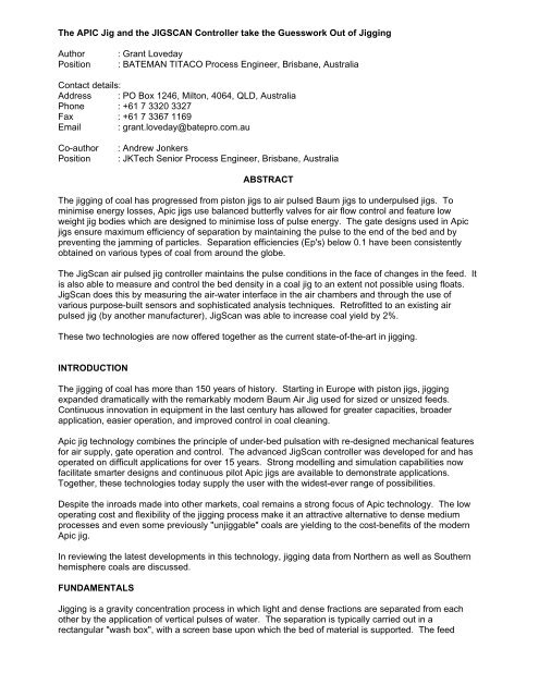 The APIC Jig and the JIGSCAN Controller take the Guesswork Out ...