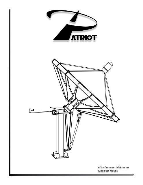 4.5m Commercial Antenna King Post Mount