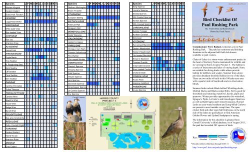 Chain of Lakes (Paul Rushing Park) - Houston Audubon Society