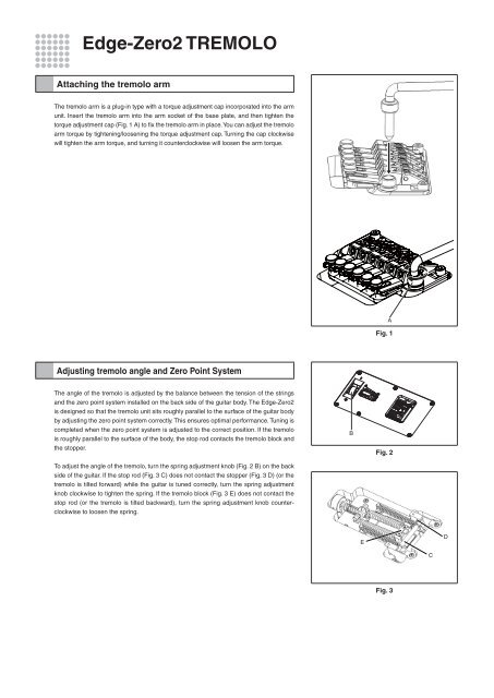 Edge-Zero2 TREMOLO - Ibanez Guitars