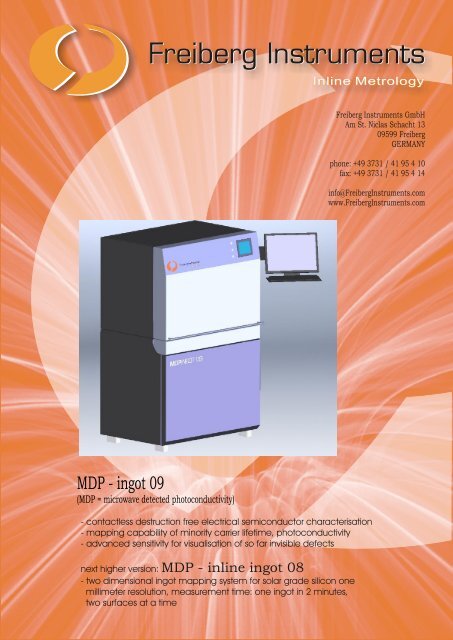 MDP - ingot 09 - Freiberg Instruments GmbH