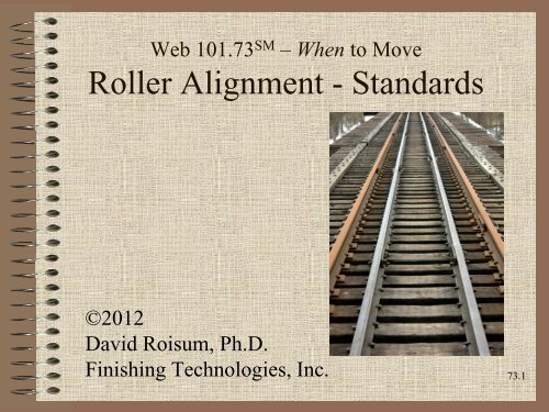 Roller Alignment - Standards - WebHandling.com