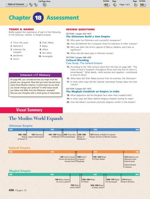 18 Chapter Assessment - Chavez Social Studies