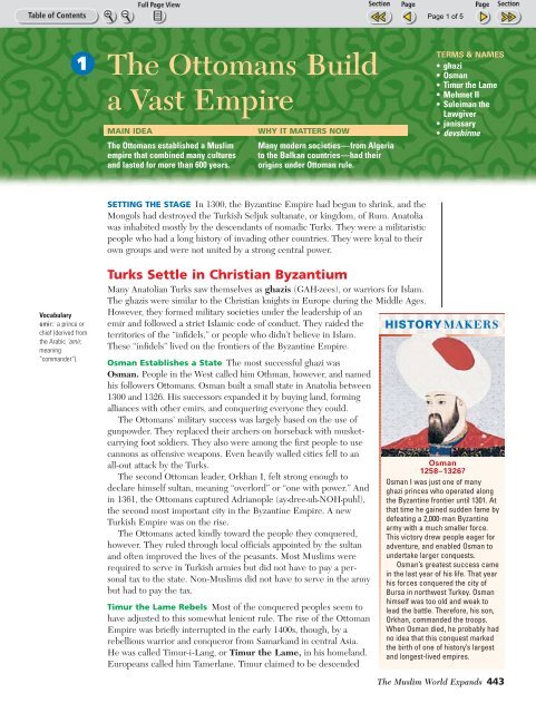 The Ottomans Build a Vast Empire - Chavez Social Studies