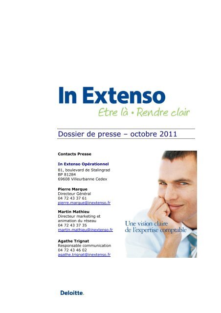 Dossier de presse – octobre 2011 - In Extenso