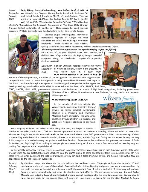 Joseph & Rebecca Harvey - Harvey Family in Congo