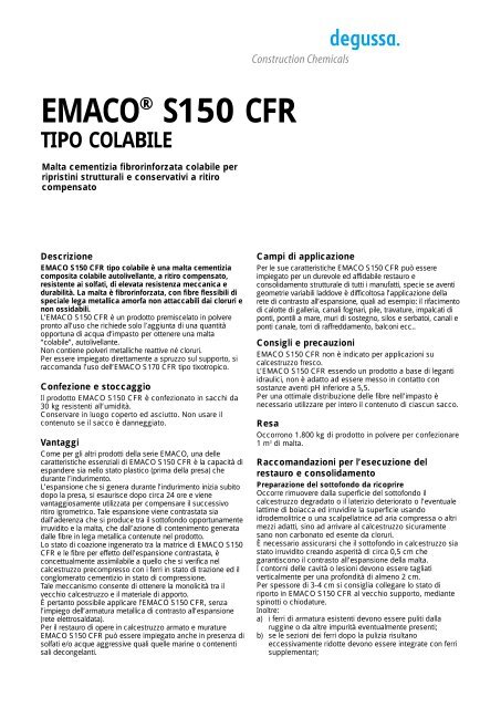 EMACO® S150 CFR - Dekint.it