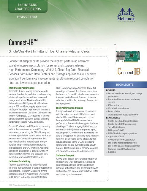 Connect-IB™ - Mellanox