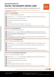 Application for a digital tachograph driver card - Nationwide Driver ...