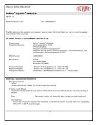 MSDS# by DuPont - MSDS - DuPont