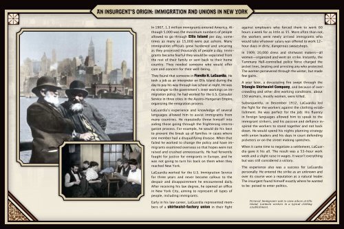 historical lobby display - TimeLine Theatre Company