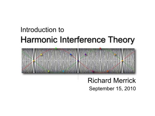 Harmonic Interference Theory - InterferenceTheory.com