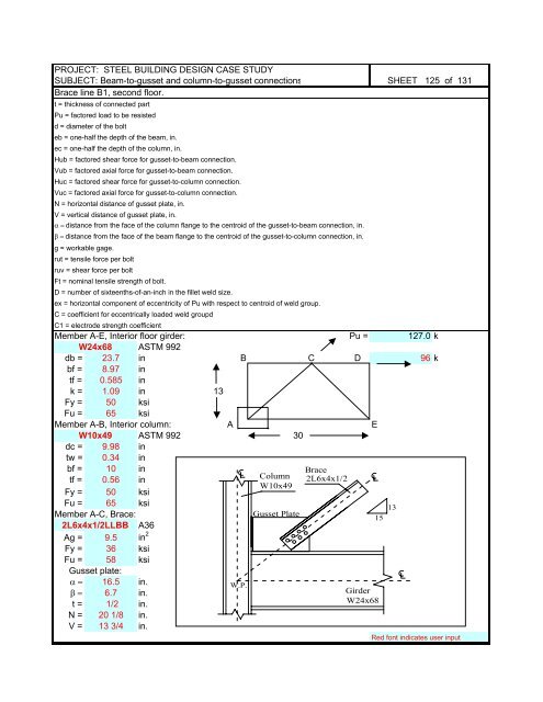 PROJECT: STEEL BUILDING DESIGN CASE STUDY SUBJECT ...