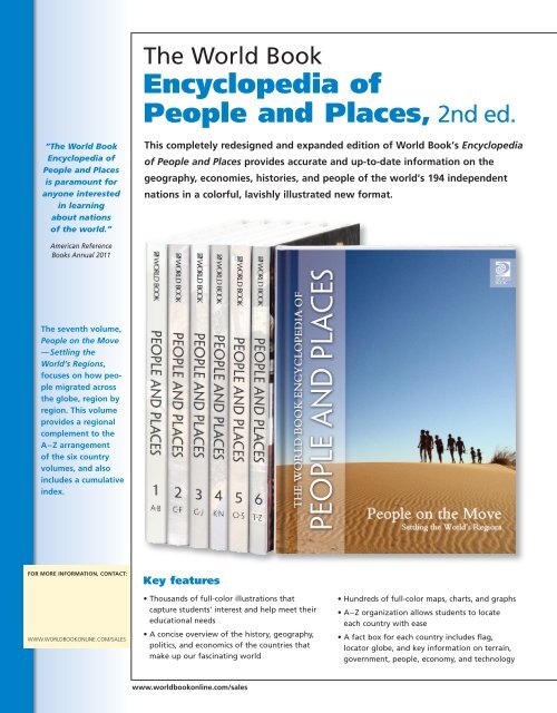 People and Places Flyer - World Book Encyclopedia