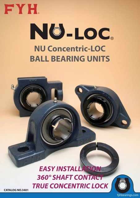 NU Concentric-LOC BALL BEARING UNITS