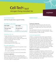 Cell-Tech granular label - Novozymes BioAg Group