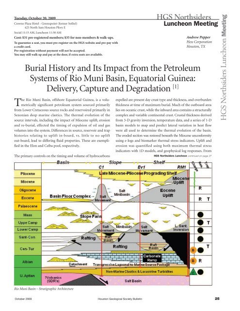 Burial History and Its Impact from the Petroleum Systems of Rio Muni ...