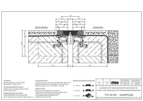 Fahrbahnübergänge System Stog (PDF, 3.2 MB) - Rowatec AG