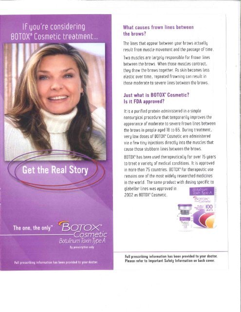 View Botox Brochure - Advanced Dermatology