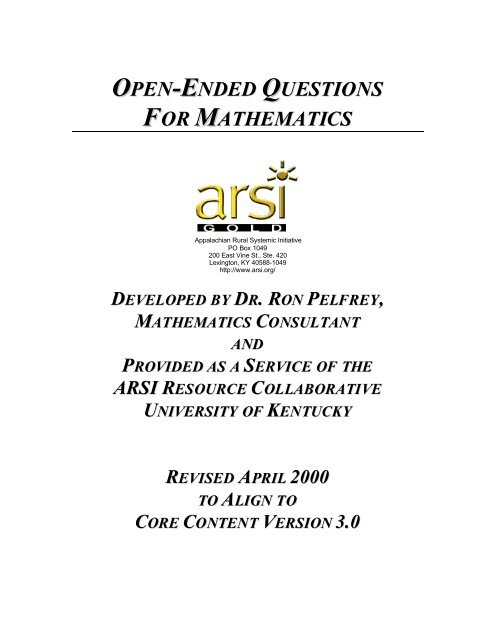 Math University Questions