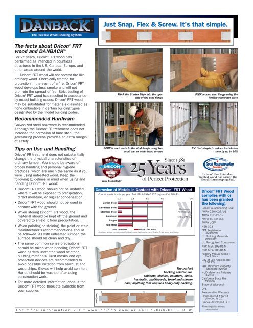 The Flexible Wood Backing