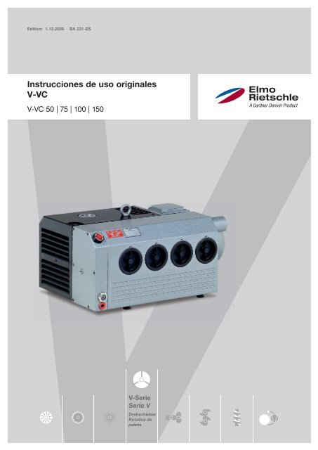 Instrucciones de uso originales V-VC - Elmo Rietschle