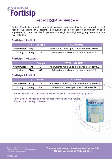 FORTISIP POWDER - TechnoCare