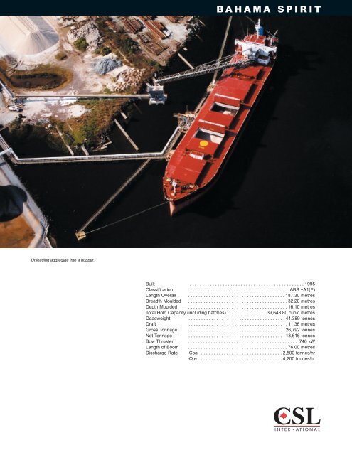 BAHAMA SPIRIT - CSL International