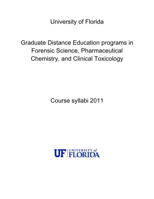 University of Florida Graduate Distance Education programs in ...