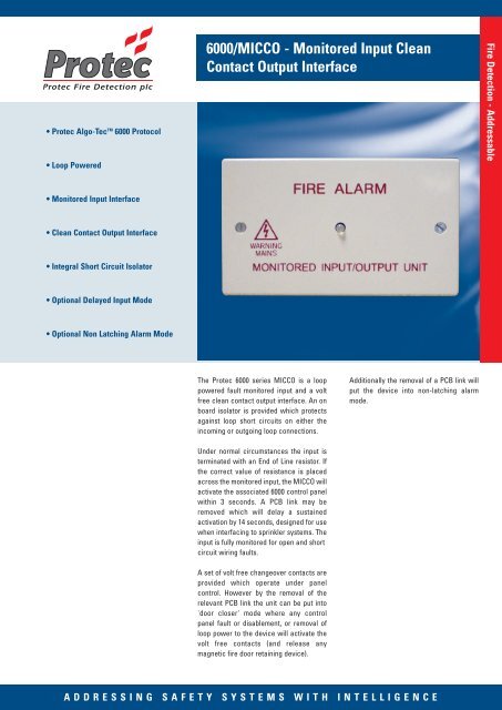 6000/micco - Protec Fire Detection