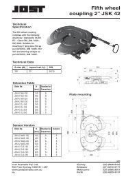 Jost JSK37C and JSK37CW standard adjustment procedure.