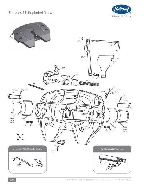 Holland Simplex Fifth Wheel Parts Catalog - Catalog Library