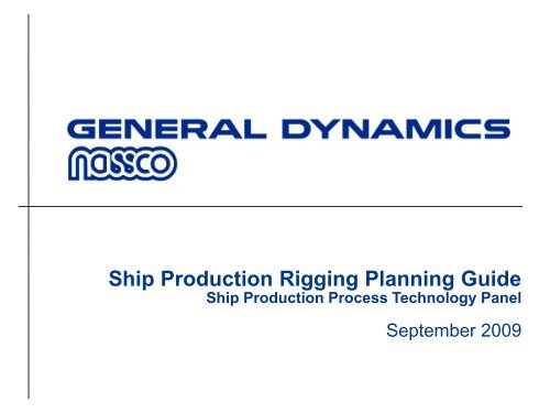 Ship Production Rigging Planning Guide - NSRP