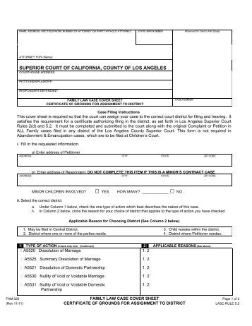 civil case cover sheet addendum and statement ... - getMedLegal.com