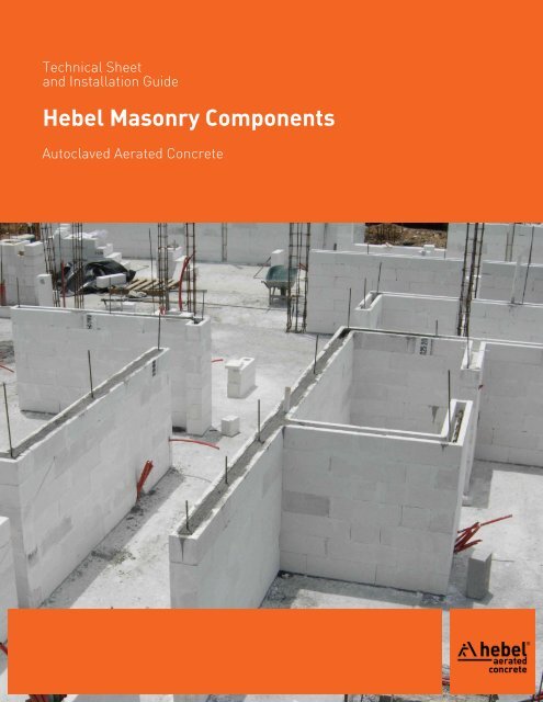 Autoclaved Aerated Concrete Technical Sheet and ... - Hebel
