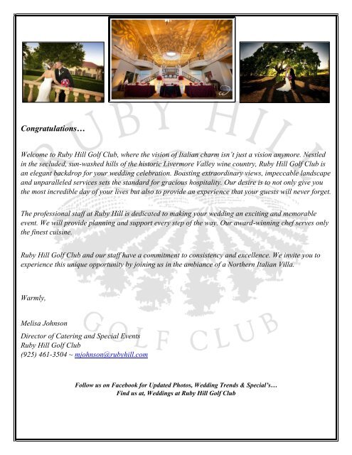 Package - Ruby Hill Golf Club