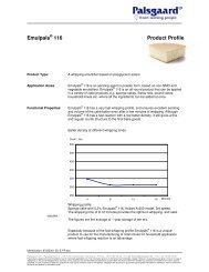 Emulpals® 110 - Palsgaard A/S