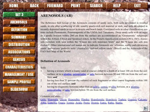 ARENOSOLS (AR) - ISRIC World Soil Information