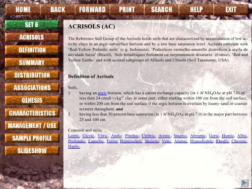 ACRISOLS (AC) - ISRIC World Soil Information