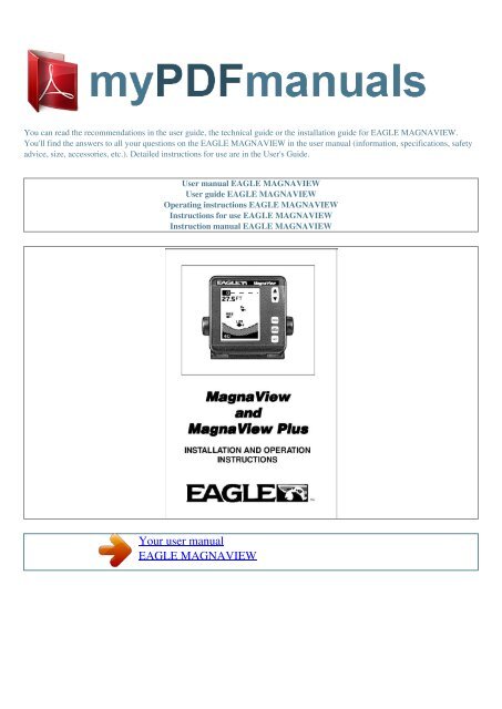 User manual EAGLE MAGNAVIEW - MY PDF MANUALS